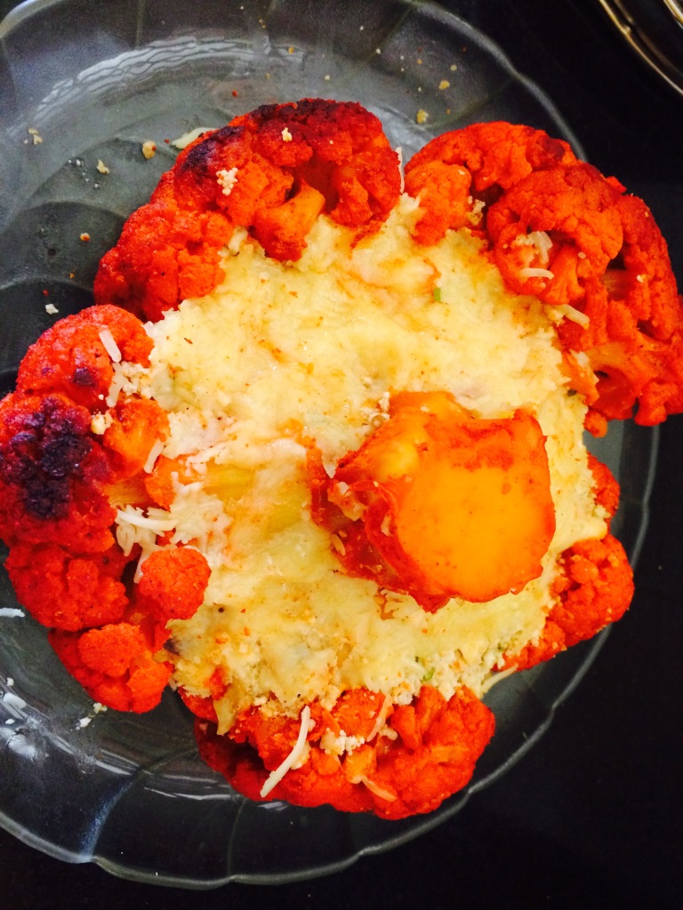 Cheesy Whole Stuffed Gobi With Butter Masala | Saute Fry N Bake